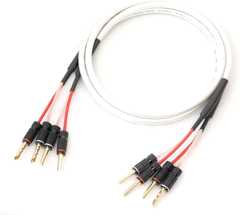 สายลำโพงชุบทอง FURUTECH FS-301 Alpha Conductor พร้อมปลั๊กบานาน่า ชุด